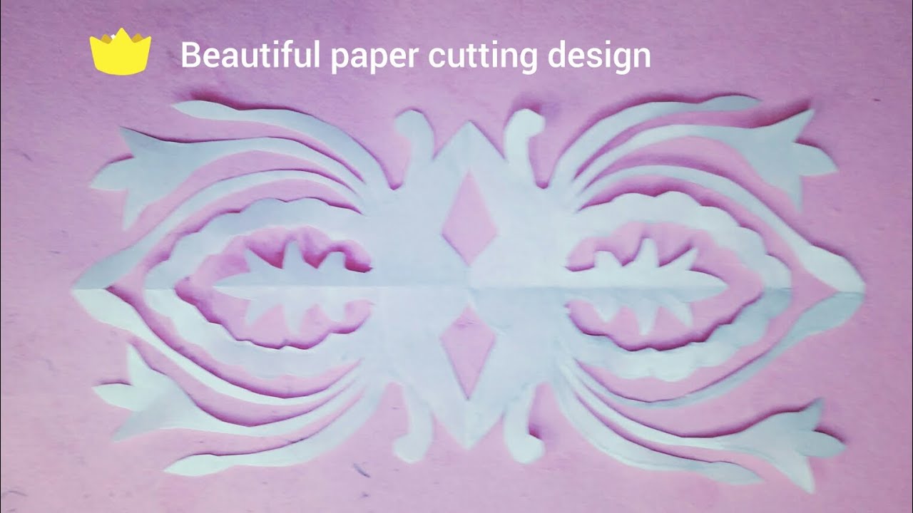 easy and simple paper cutting design/how to make a beautiful paper ...