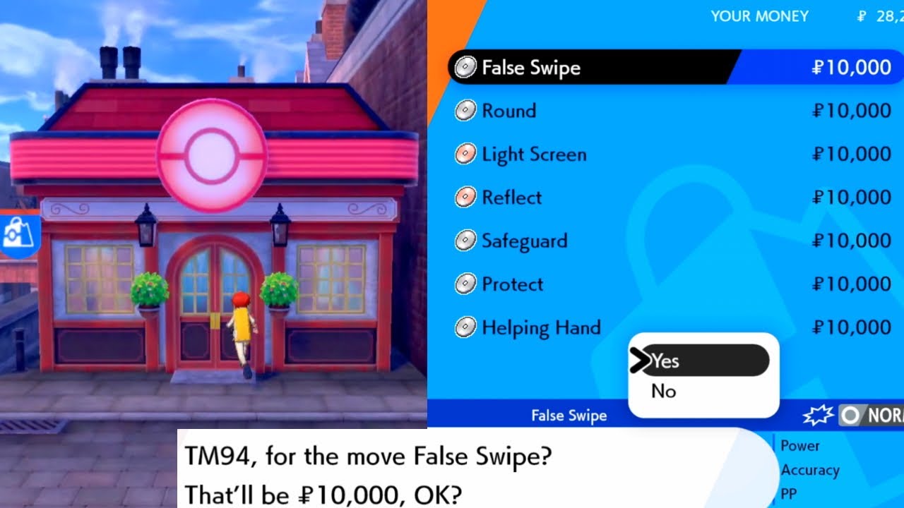 FALSE SWIPE TM Location (Motostoke City) - Pokemon Sword & Shield - YouTube