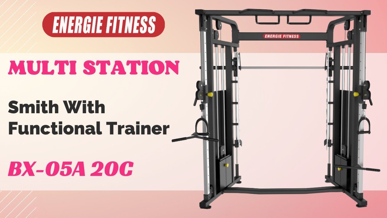 Best Multi Station Smith with Functional Trainer | BX 05A 20C | Energie Fitness - YouTube