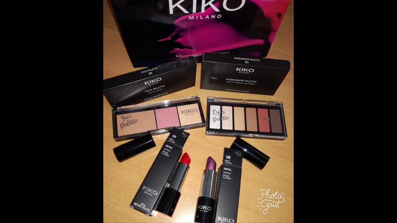 GRWM Kiko face palette eyes palette lips palette - YouTube