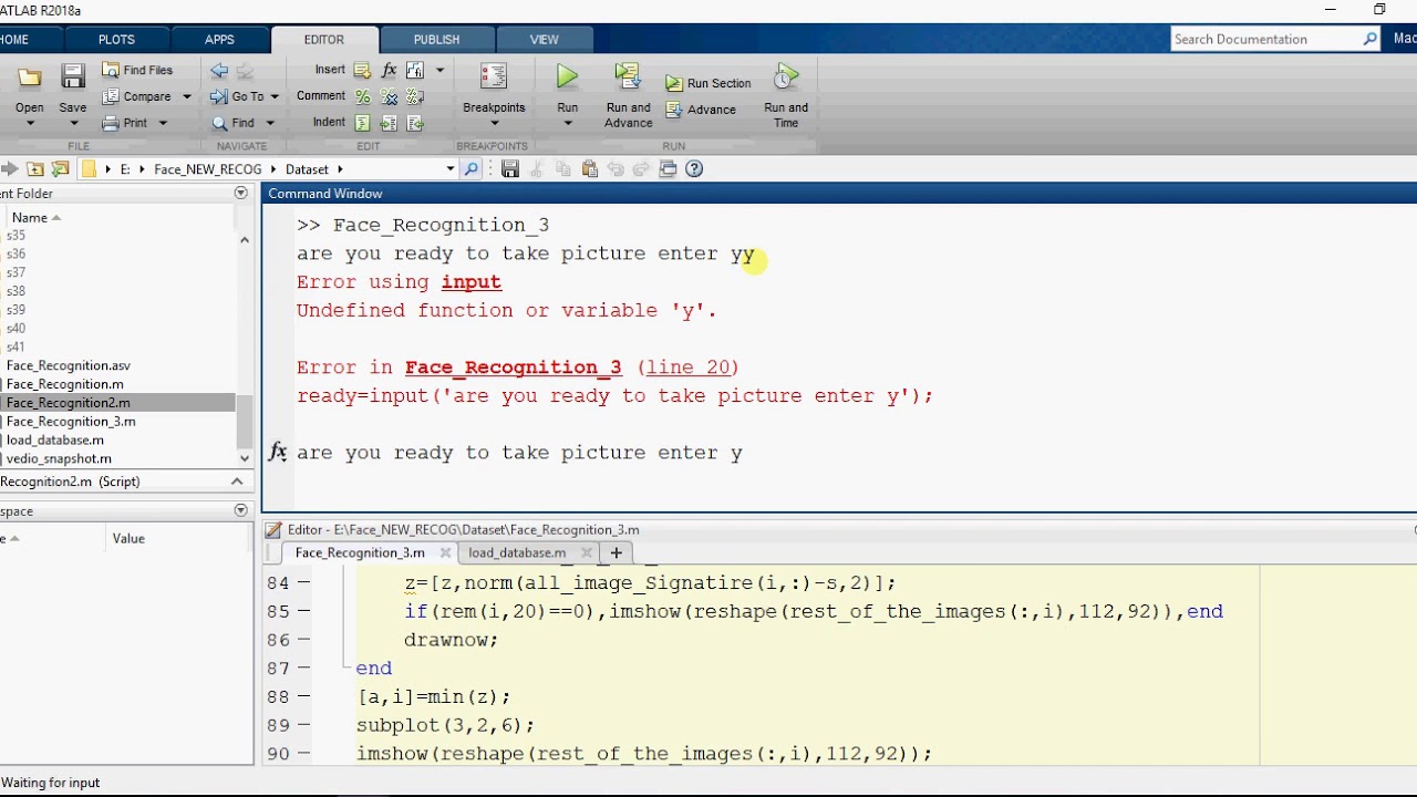 Online Face Recognition Using Matlab Youtube