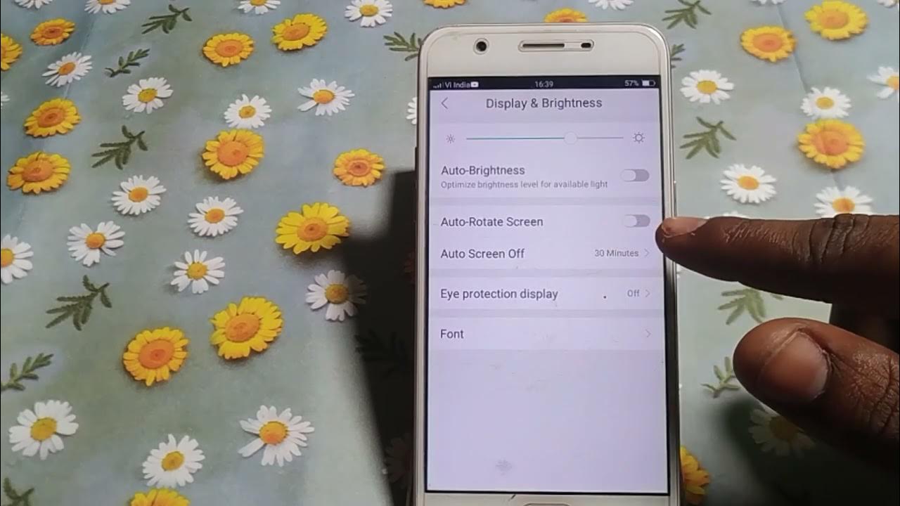 how to turn on outo rotate screen Vivo y66 | Mobile ki setting kaise kare - YouTube