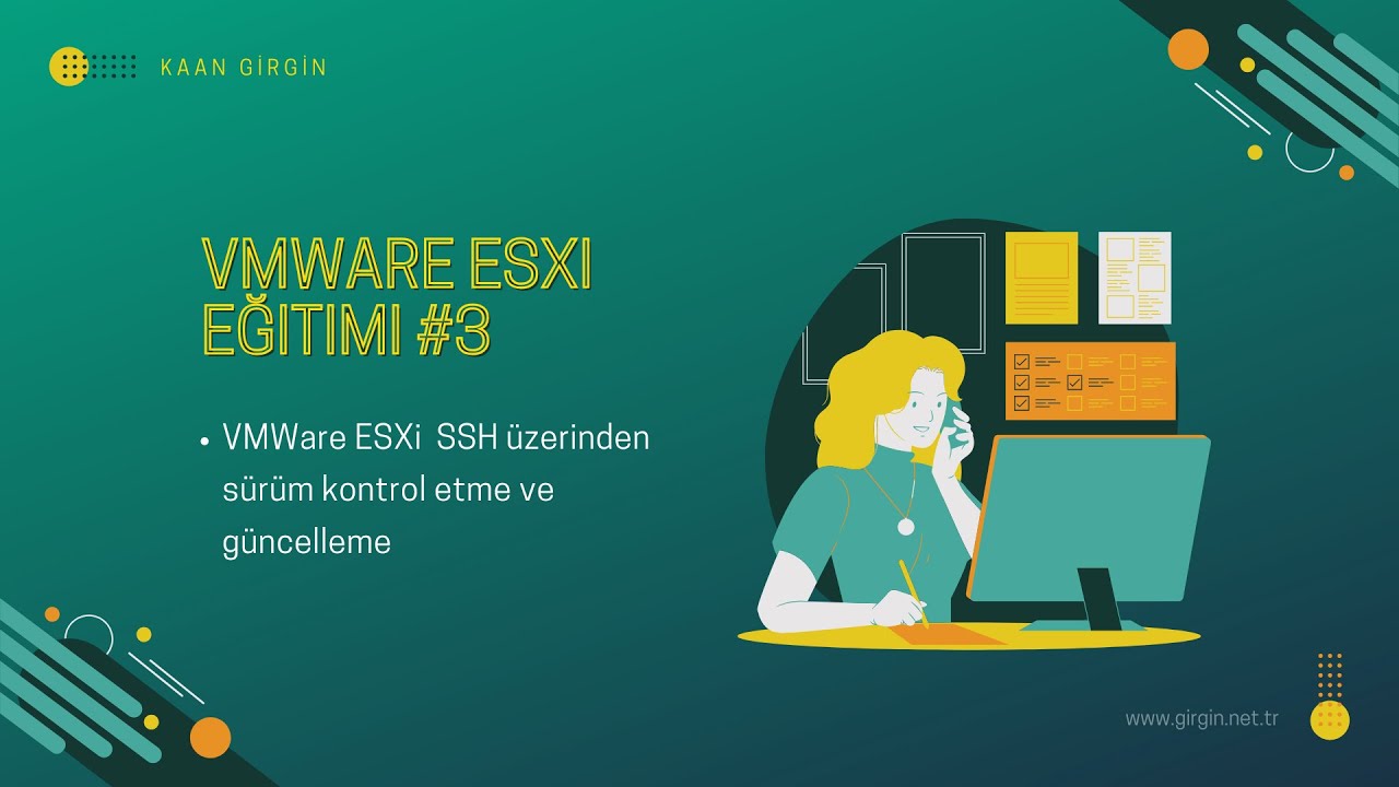 VMWare ESXi #3 ESXi Online CLI SSH güncelleme - YouTube