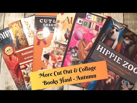 More Cut Out and Collage Books Haul || Autumn, Halloween and Christmas ...