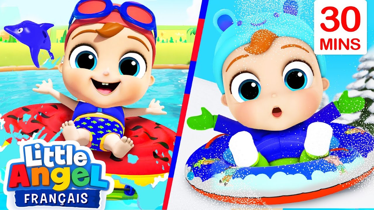 Été ou Hiver ? | Comptines avec Bébé Louis | Little Angel Français ...