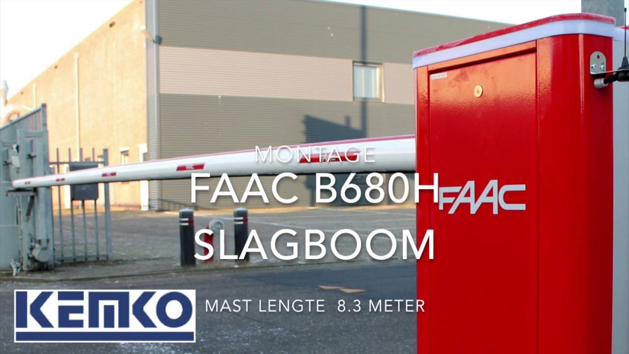 Montage FAAC B680H L 8 3m - YouTube