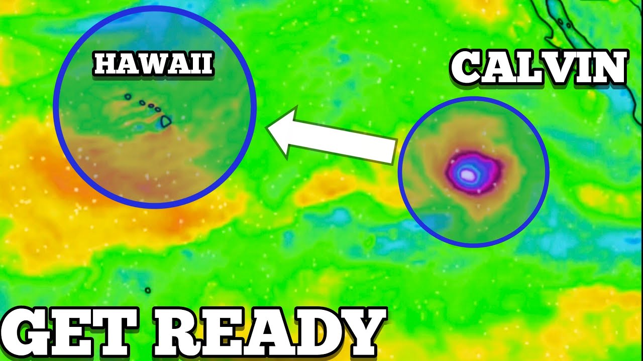 Tropical Storm Calvin Aiming at Honolulu, Hawaii Now - YouTube