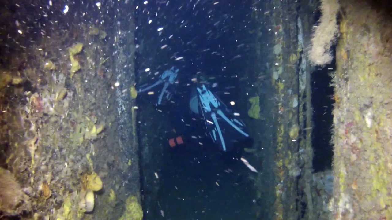 Inside the Duane shipwreck - YouTube