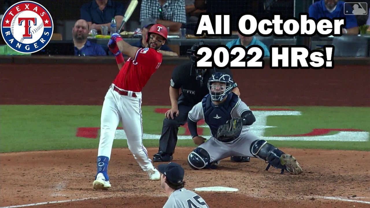 Texas Rangers: October 2022 Home Runs - YouTube