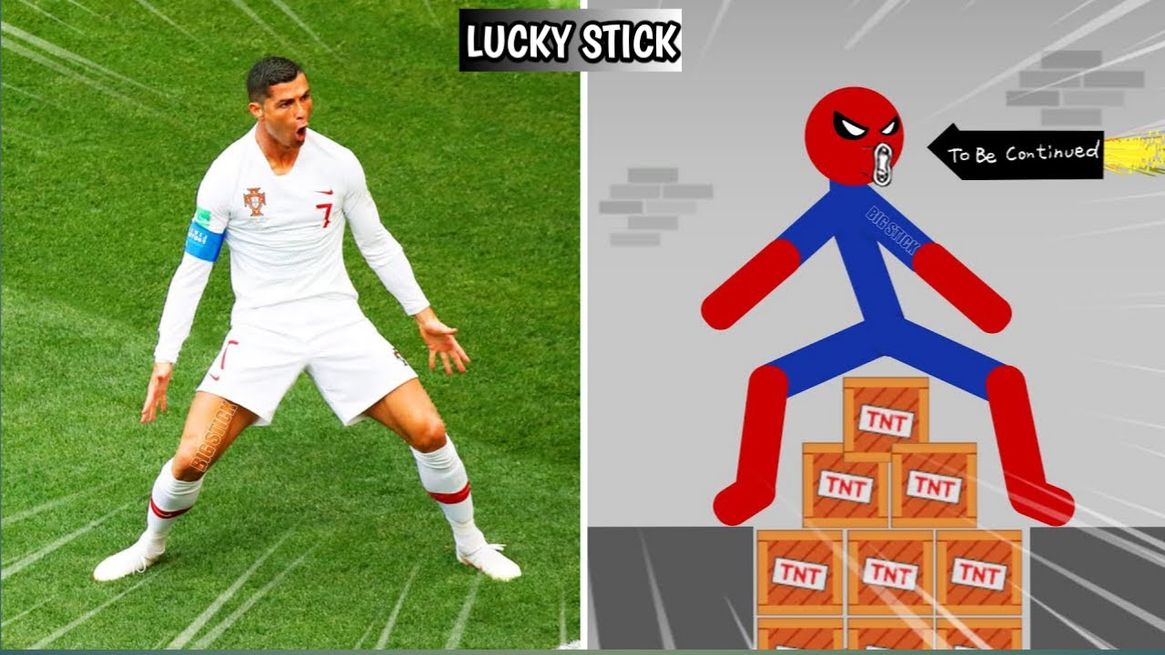 Cristiano Ronaldo vs Stickman | Stickman Dismounting funny and epic ...