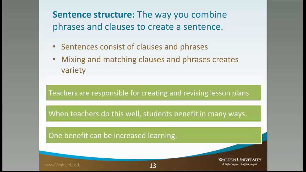 Tool 2: Sentence Structure - YouTube