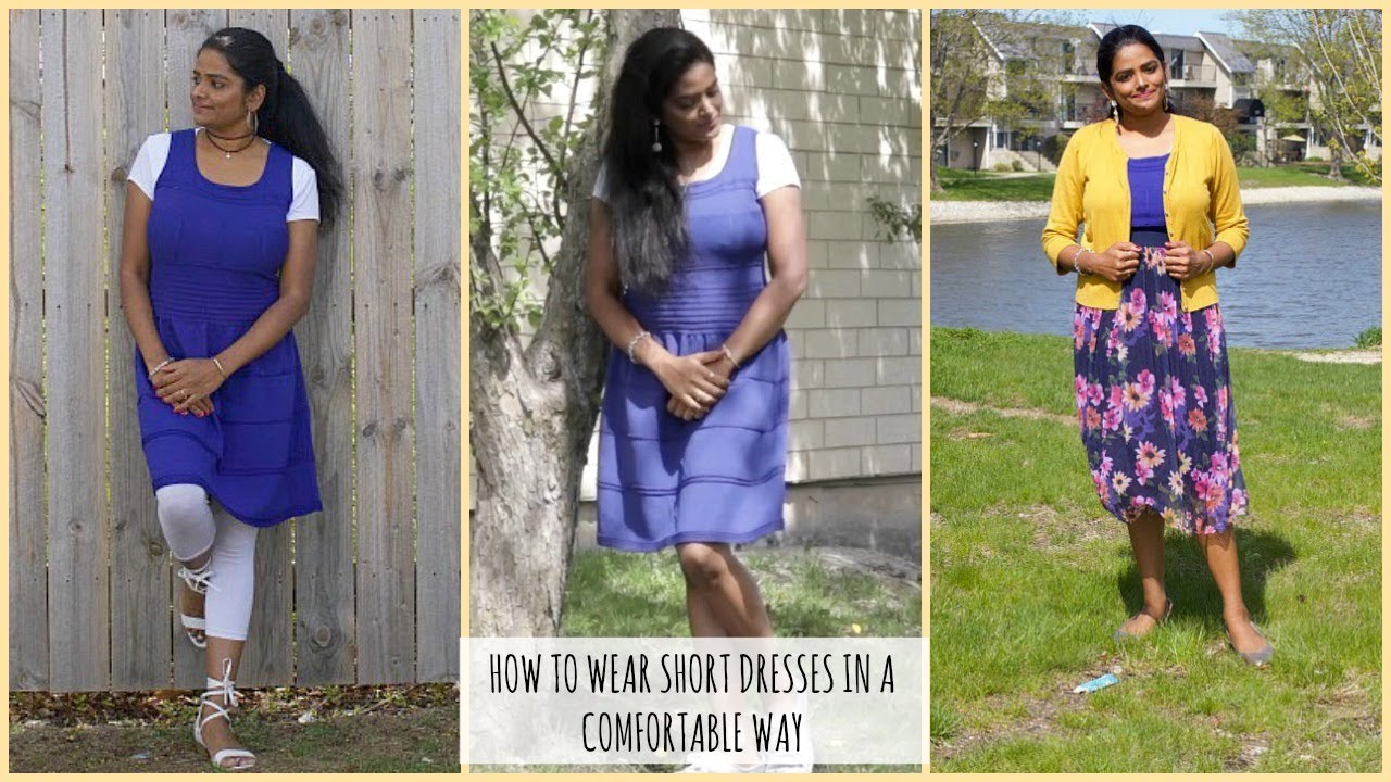 SINGLE OUTFIT IN 3 DIFFERENT WAYS||HOW TO WEAR SHORT DRESSES IN A ...