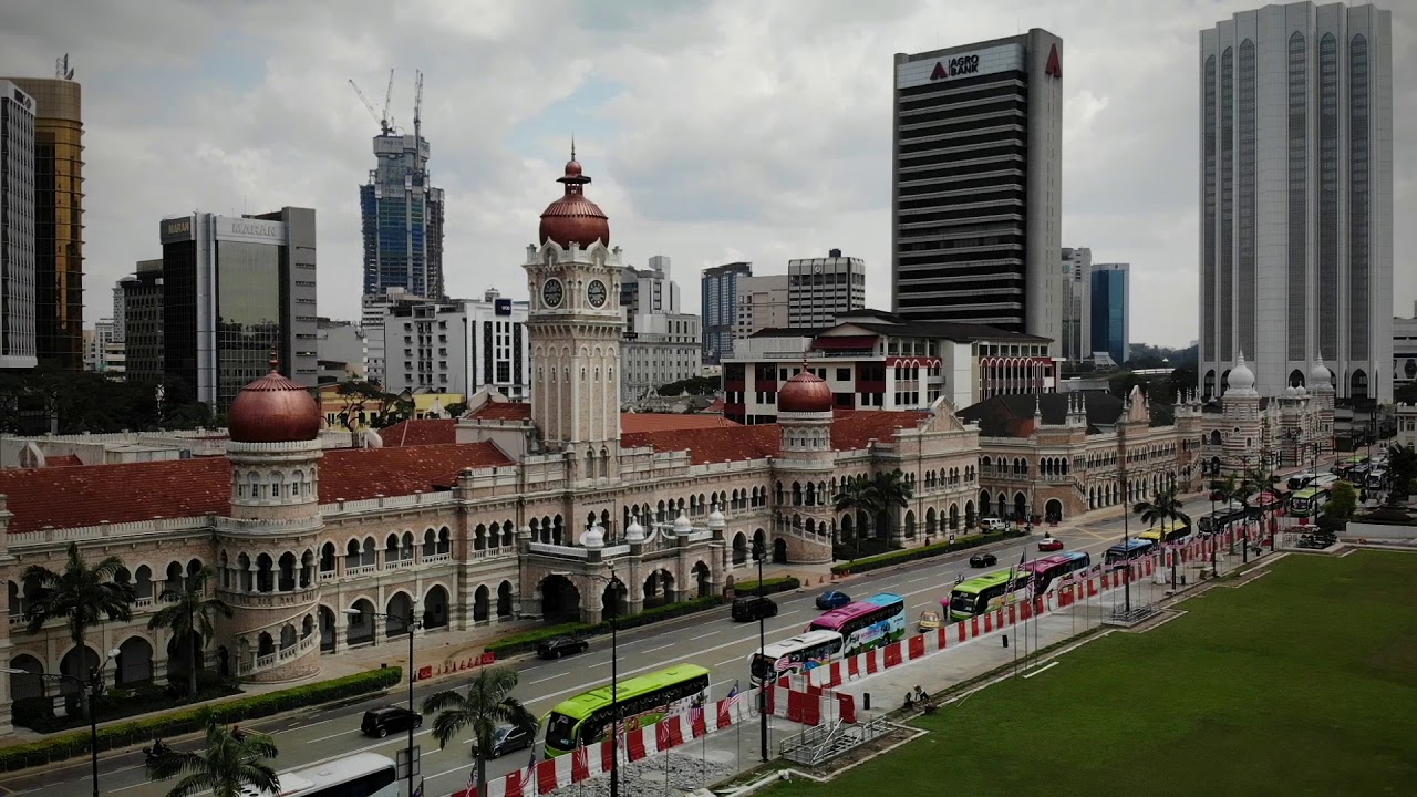 Dataran Merdeka Malaysia - Aerial View (Mavic Air) - YouTube