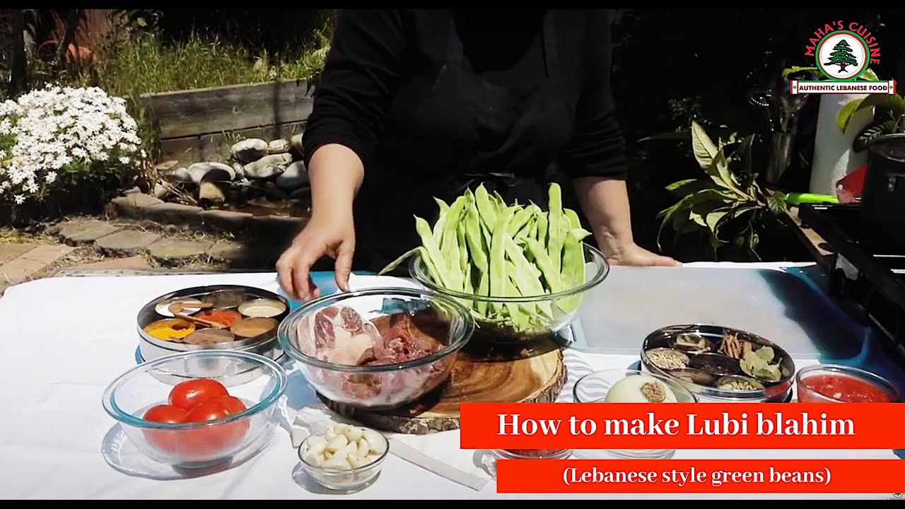 How to make Lebanese Green Beans or Lubi - YouTube