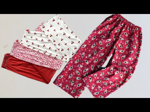 KIZLAR KULLANMAKTAN SIKILDIĞINIZ PİJAMA PANTOLONLARINIZI ALIN GELİN SÜPER KOLAY GERİ DÖNÜŞÜM YAPALIM