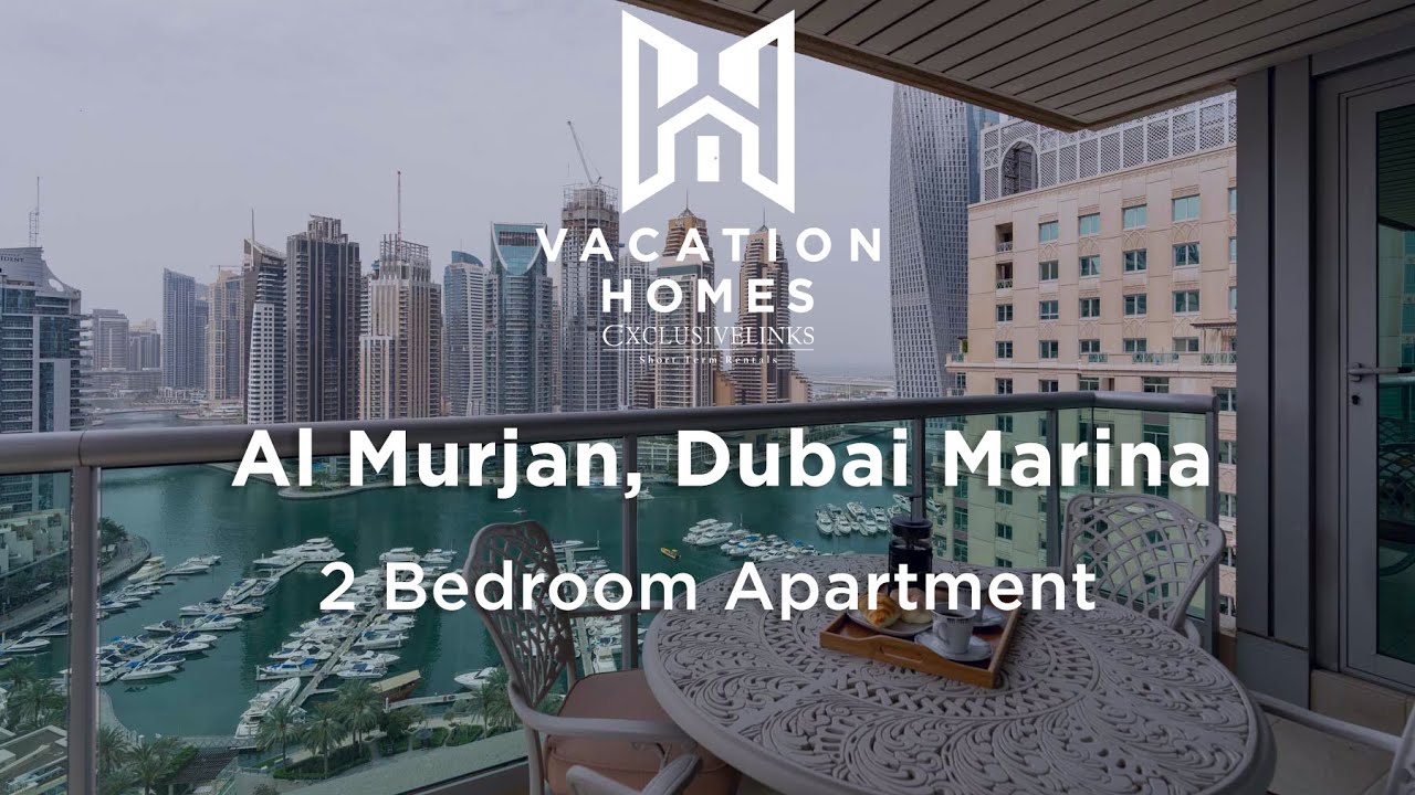 Luxury 2-Bedroom Apartment in Dubai Marina | Al Murjan | Exclusive Links Vacation Homes - YouTube