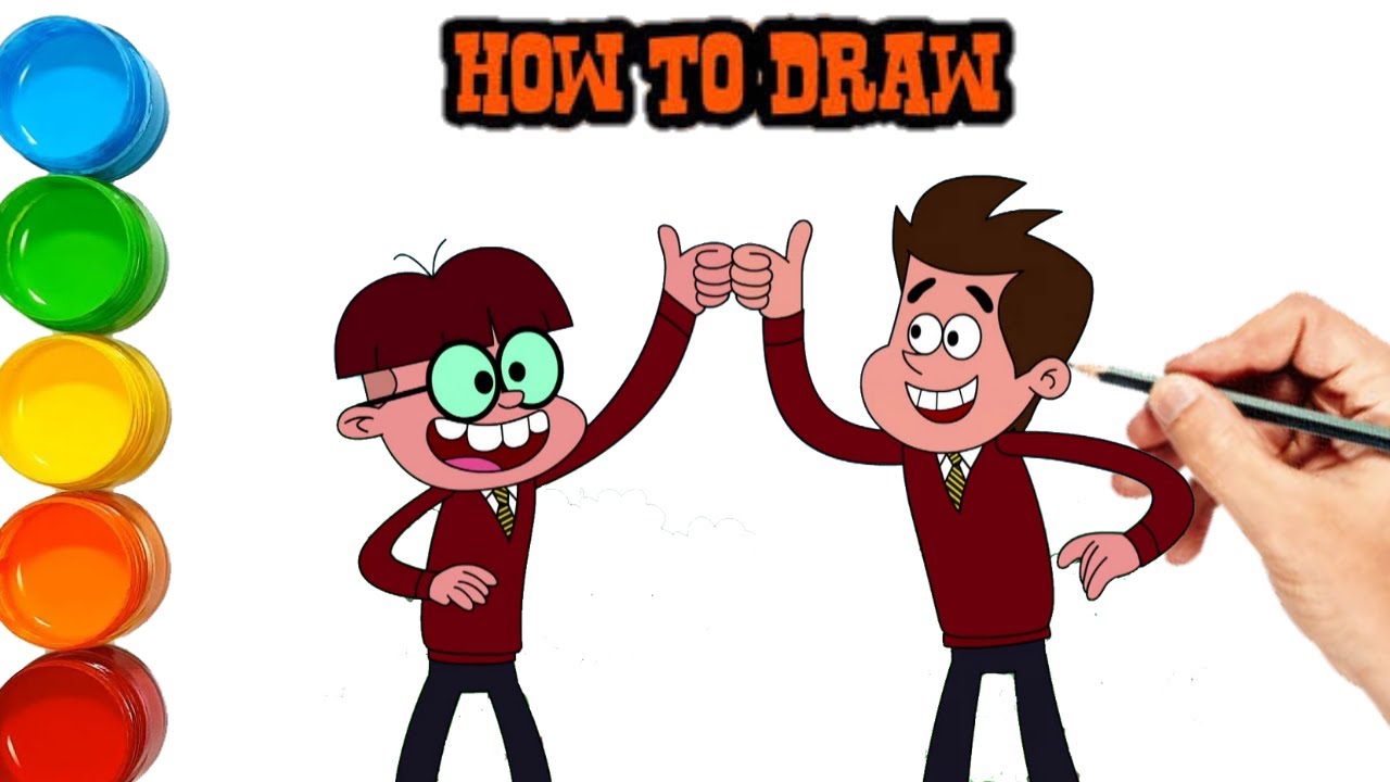 How to draw Gopal and laxman | Golmaal Jr. character drawing | GOLMAAL ...