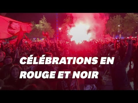 PSG-Rennes: l'explosion de joie des supporters bretons