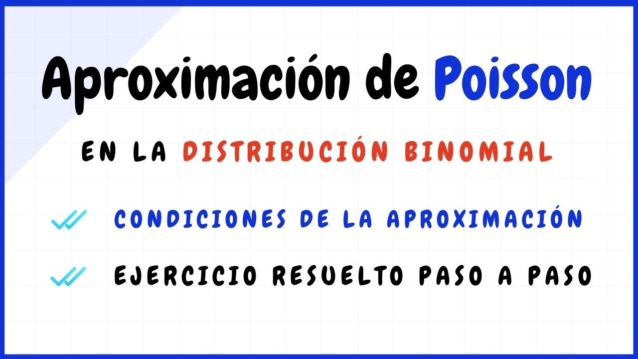 Aproximación de Poisson en la distribución binomial - YouTube