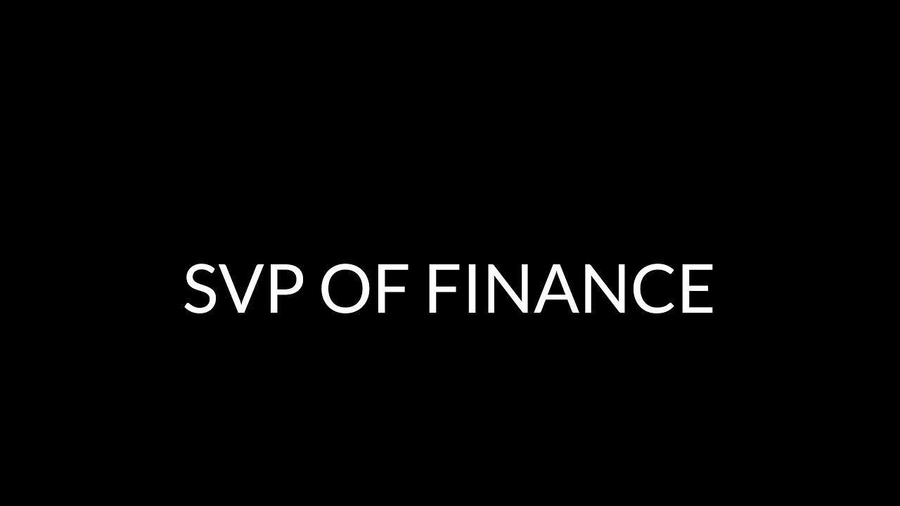 SVP of Finance - YouTube