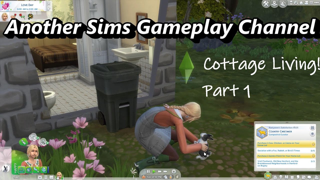 Sims 4 Gameplay | Cottage Living! Part 1 - YouTube