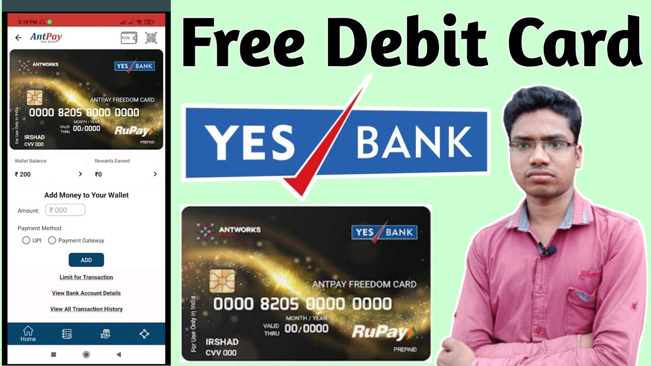 Yes Bank Virtual Debit Card Wallet AntPay | Yes Bank Ka Virtual Debit ...