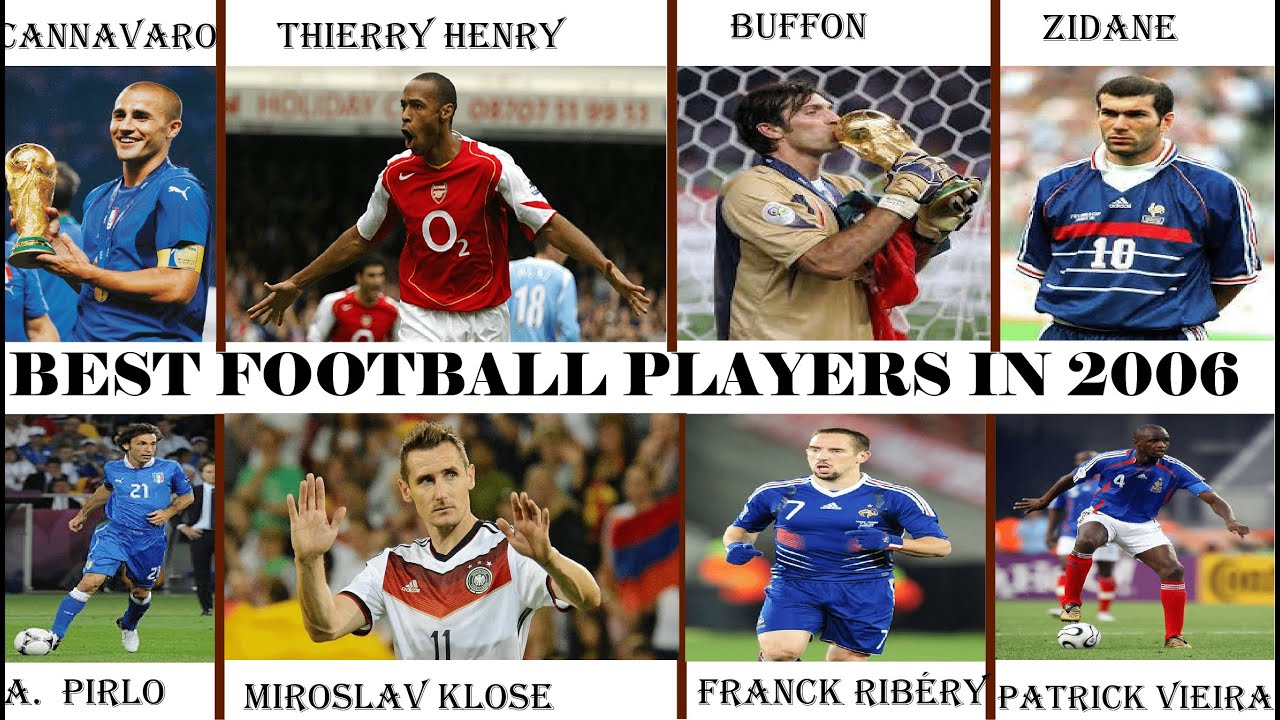 2006 Ballon d'Or Ranking: 50 Greatest Football Players in 2006 - YouTube