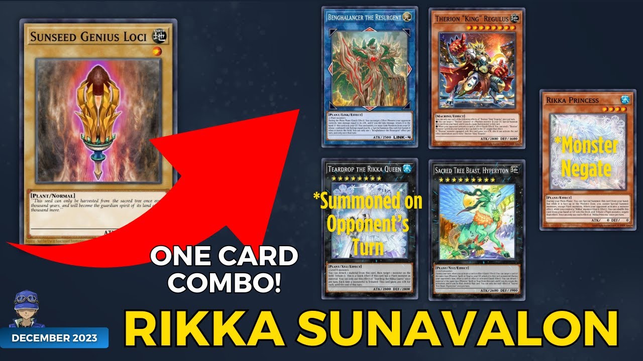 Just ONE CARD makes a GREAT board! RIKKA SUNAVALON Deck! [COMBO VIDEO ...