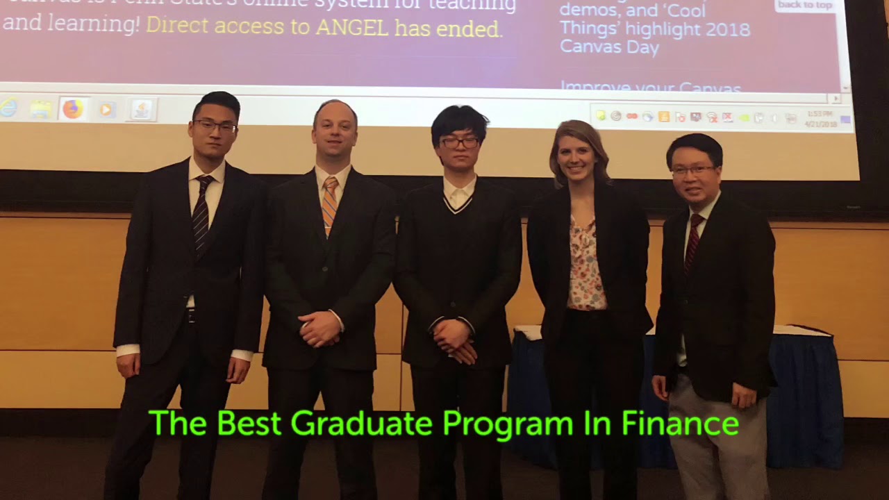 Master-of-Finance Program at Penn State - YouTube