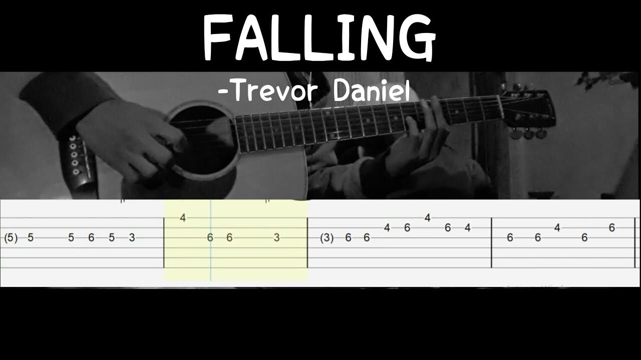 Falling - Guitar Cover | Tab | Melody (Trevor Daniel) - YouTube