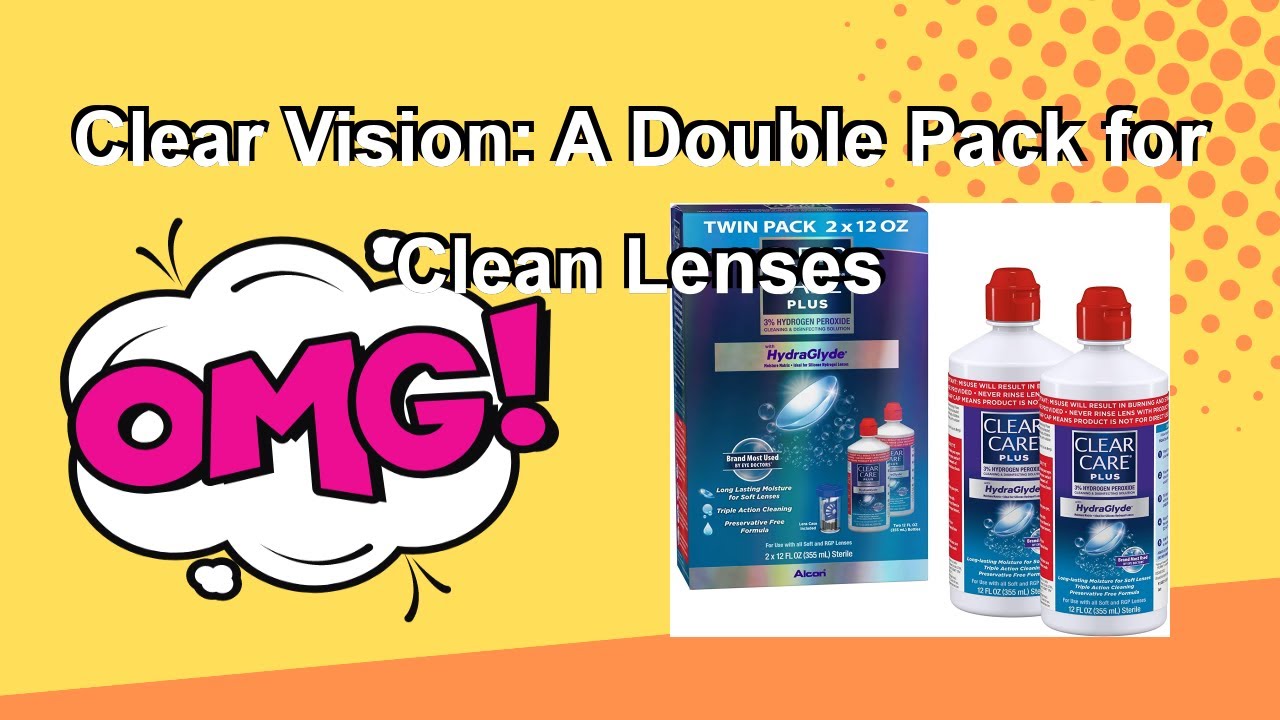 Clear Vision: A Double Pack for Clean Lenses - YouTube