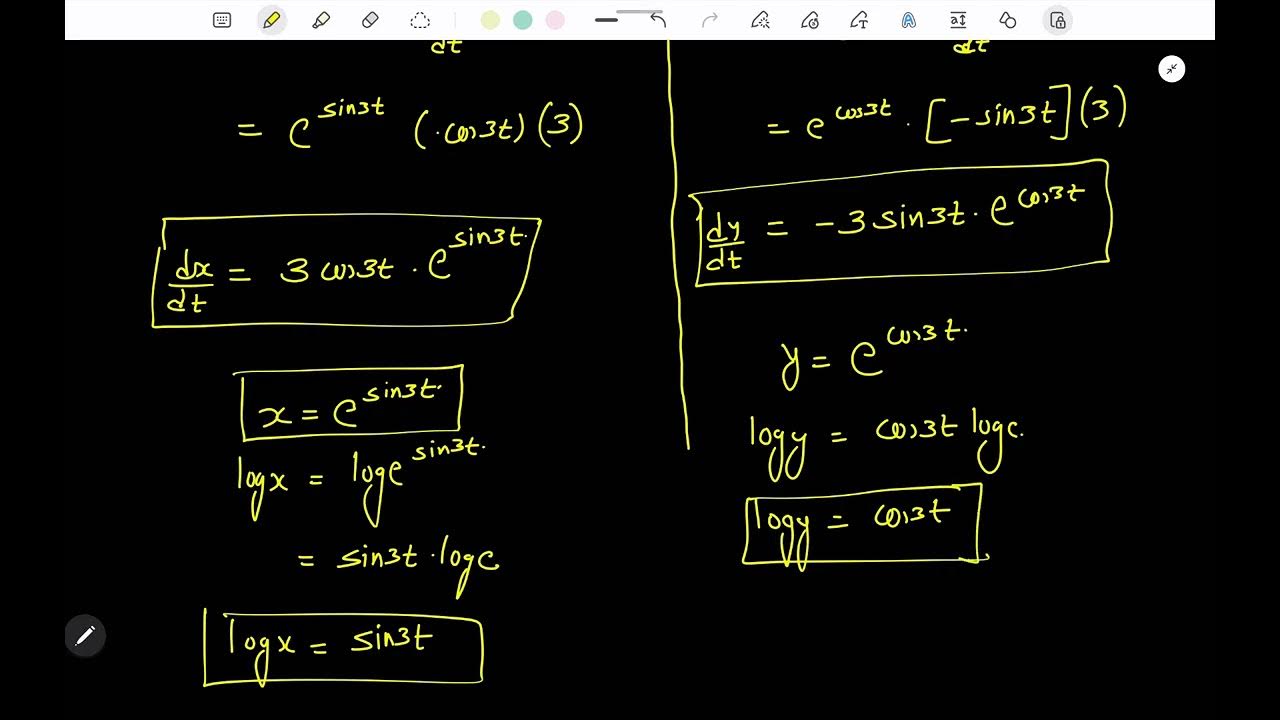 Exercise 1.4|PARAMETRIC FUNCTIONS DERIVATIVE| Question 3| Complete Solution | Class 12 MSBSHE ...