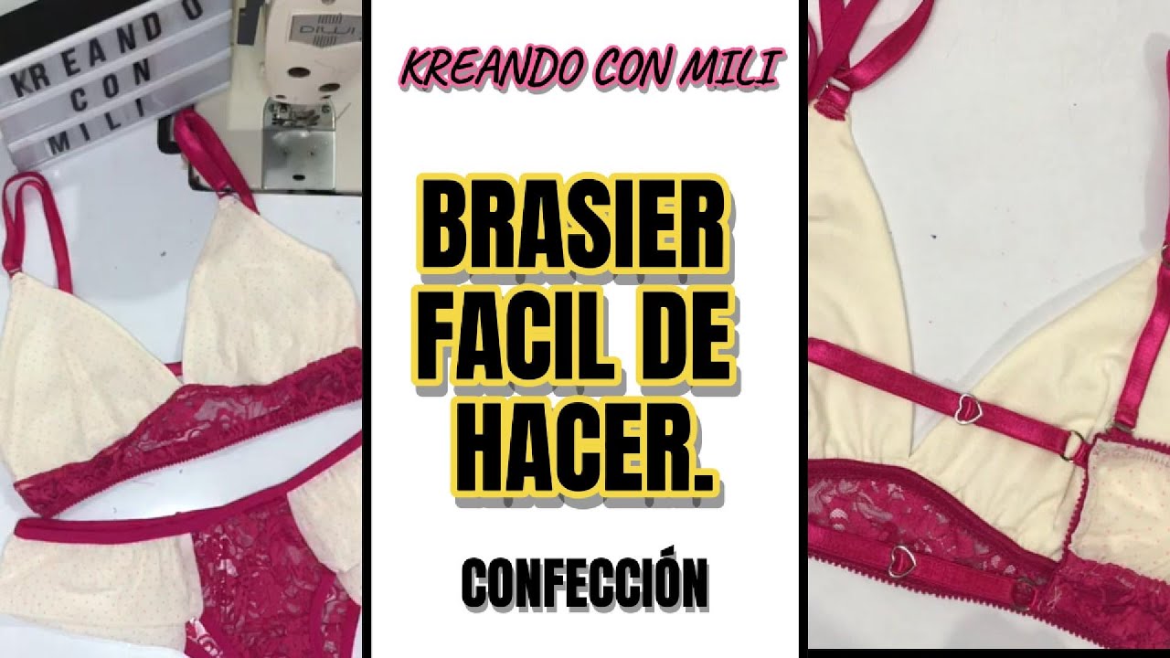 Brasier fácil de hacer / Patrones para imprimir / Costura para ...
