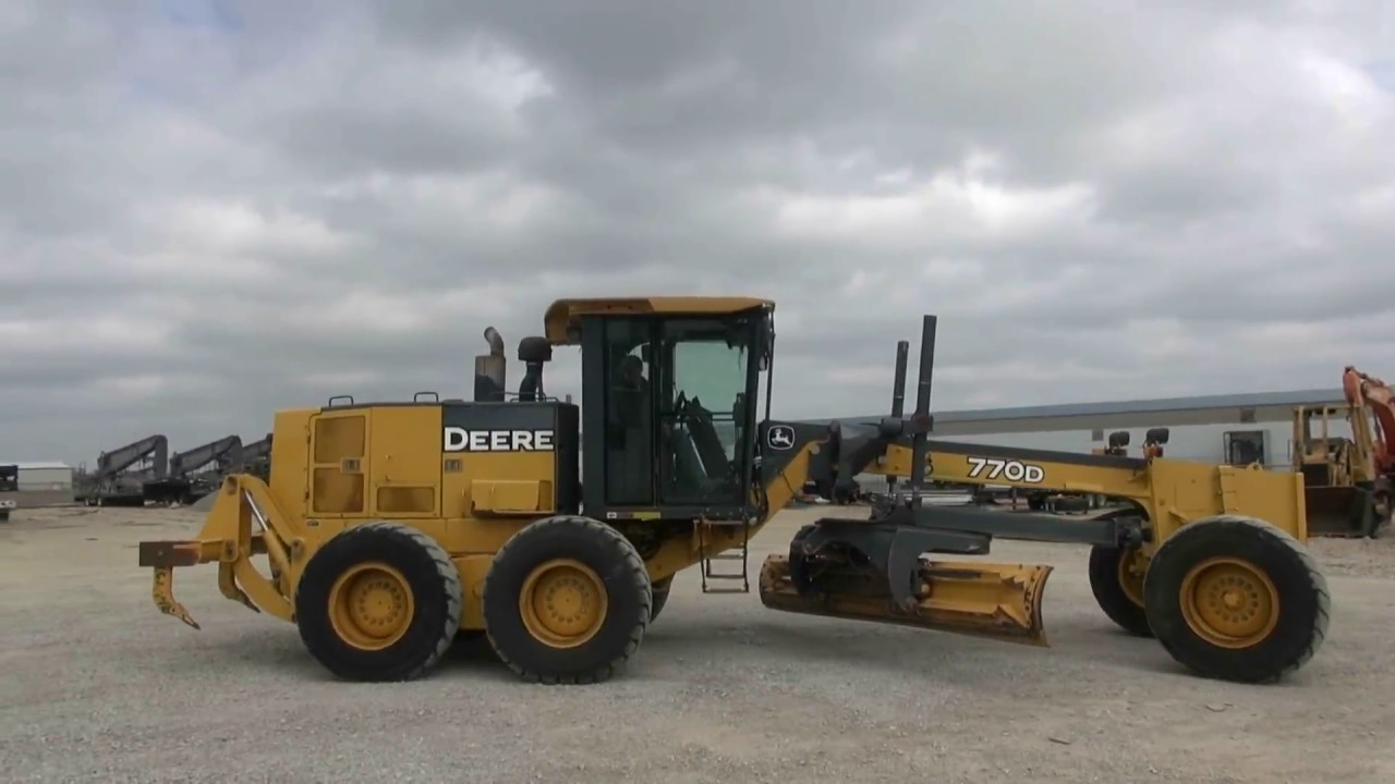2009 John Deere 770D Stk#JD1051 - YouTube