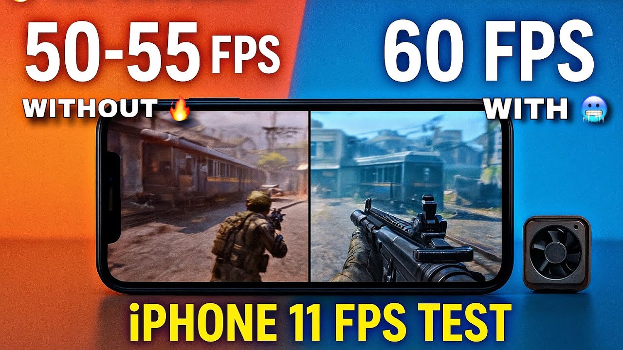 iPhone 11 CODM Max Graphics: Cooler vs No Cooler FPS Test! - YouTube