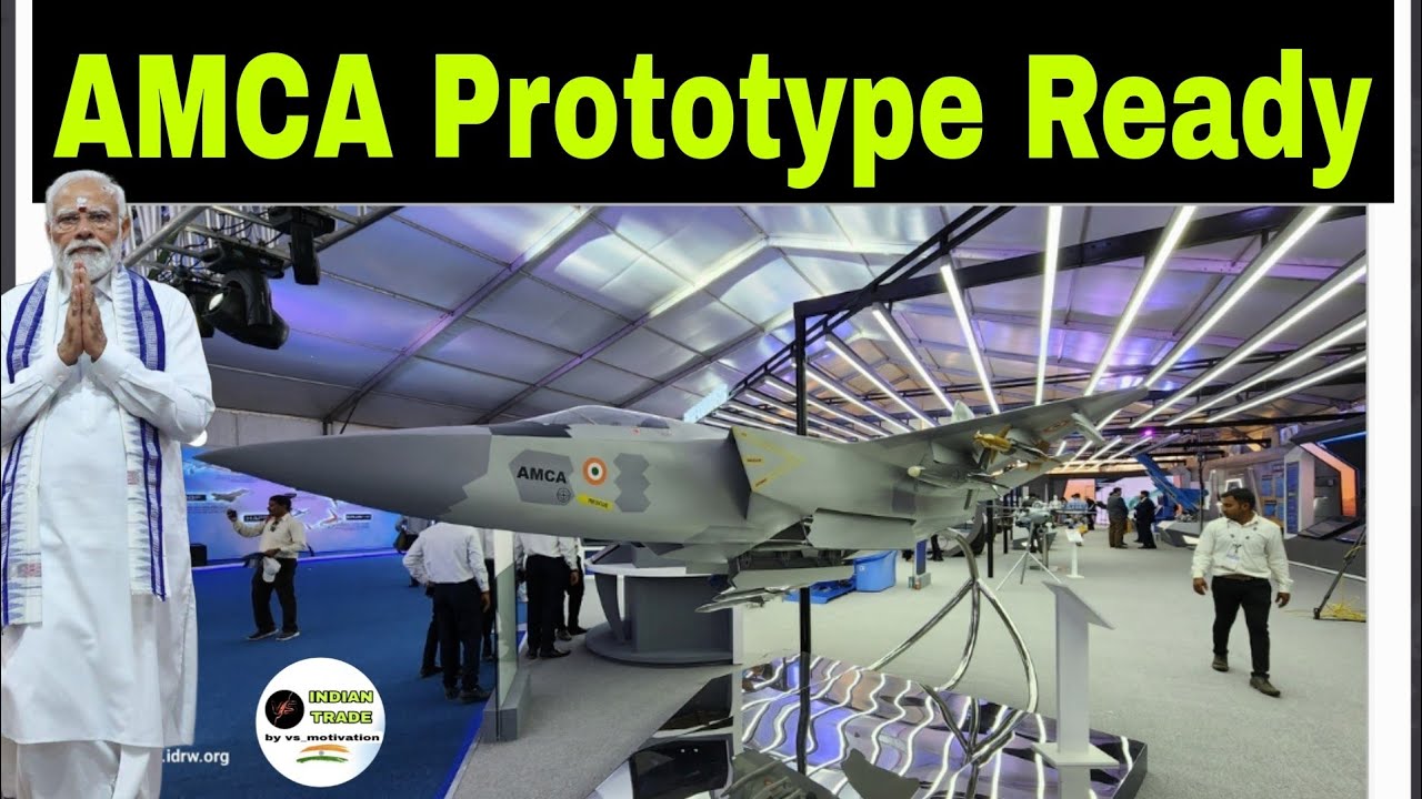 India's 5th Generation Fighter Jet AMCA Design Released by HAL, US ...