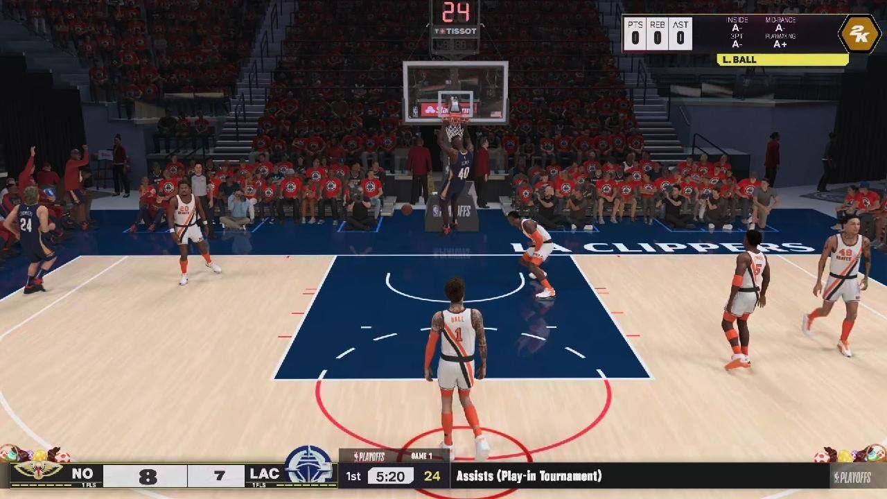 NBA 2K25 1st half press PLAYOFFS - YouTube