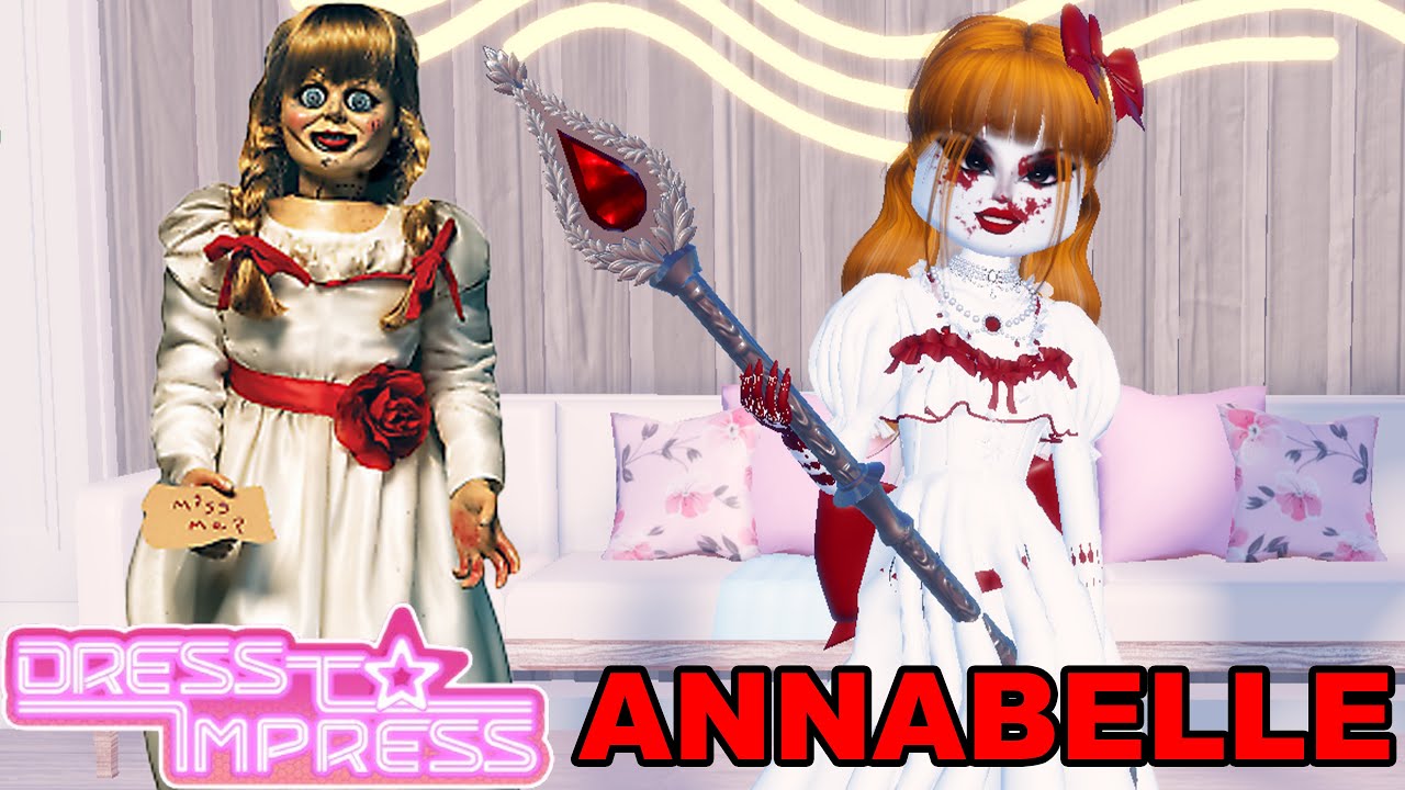 Annabelle cosplay - DTI - DRESS TO IMPRESS - ROBLOX - YouTube
