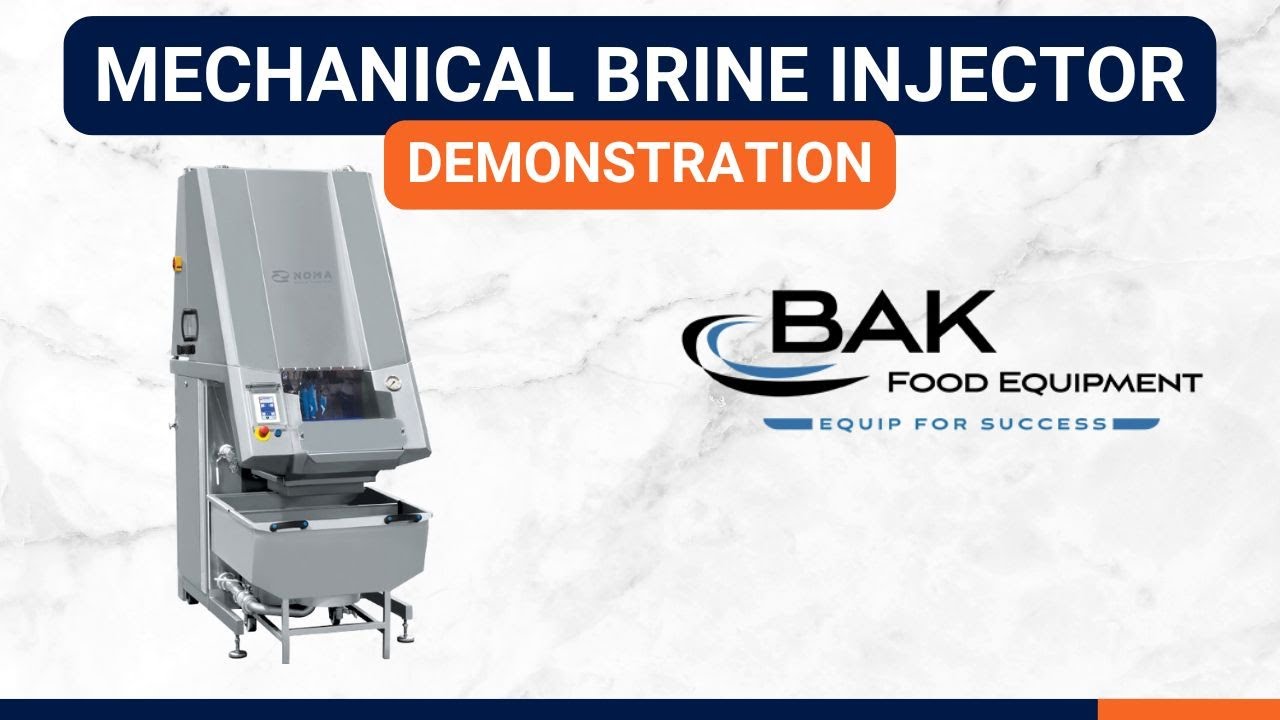 Mechanical Brine Injector (MHM-21) - Food Processing Equipment - YouTube