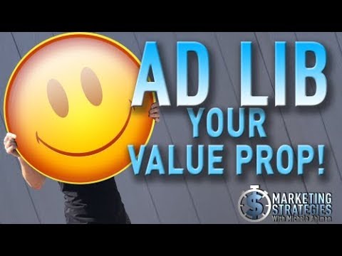 Ad Libs and Your Value Proposition - Marketing 101 - YouTube