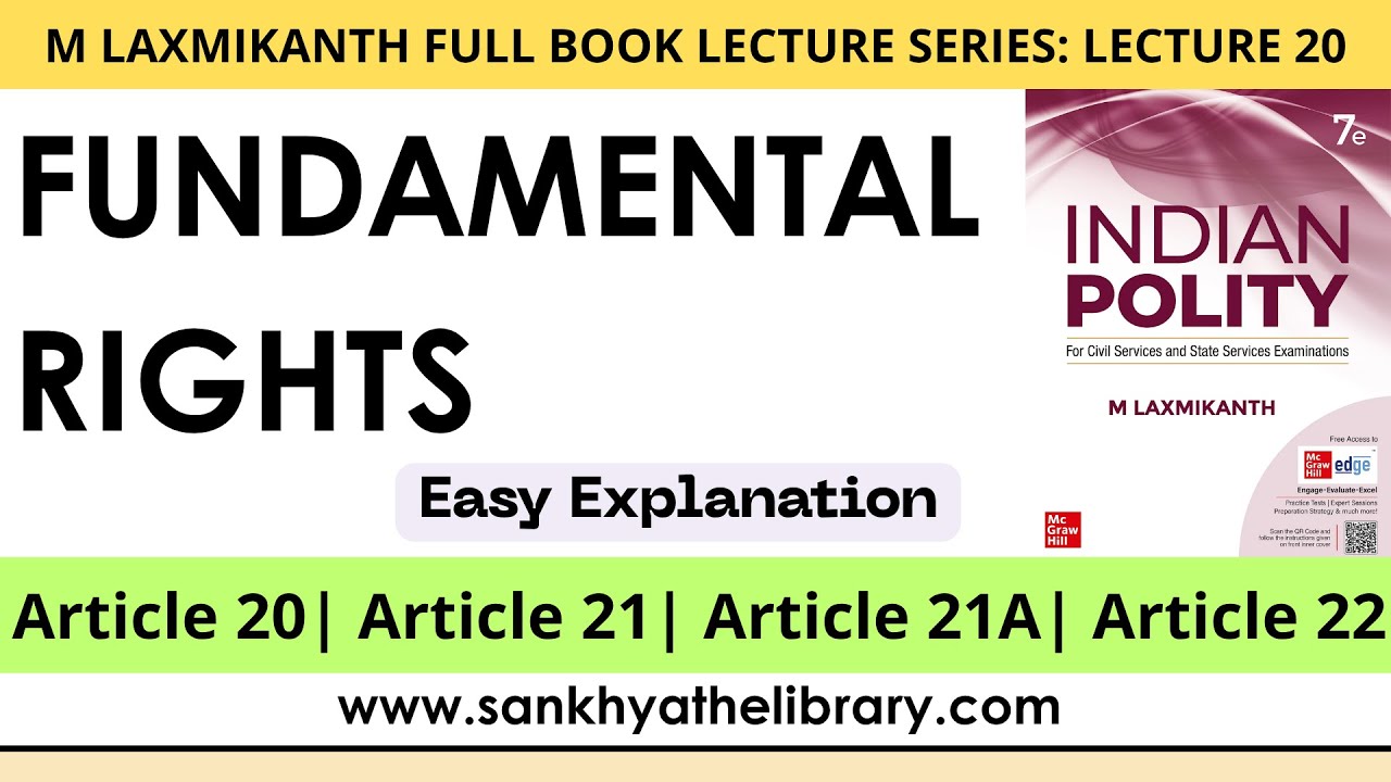 Article 20, Article 21, Article 21 A & Article 22: Right to Freedom ...