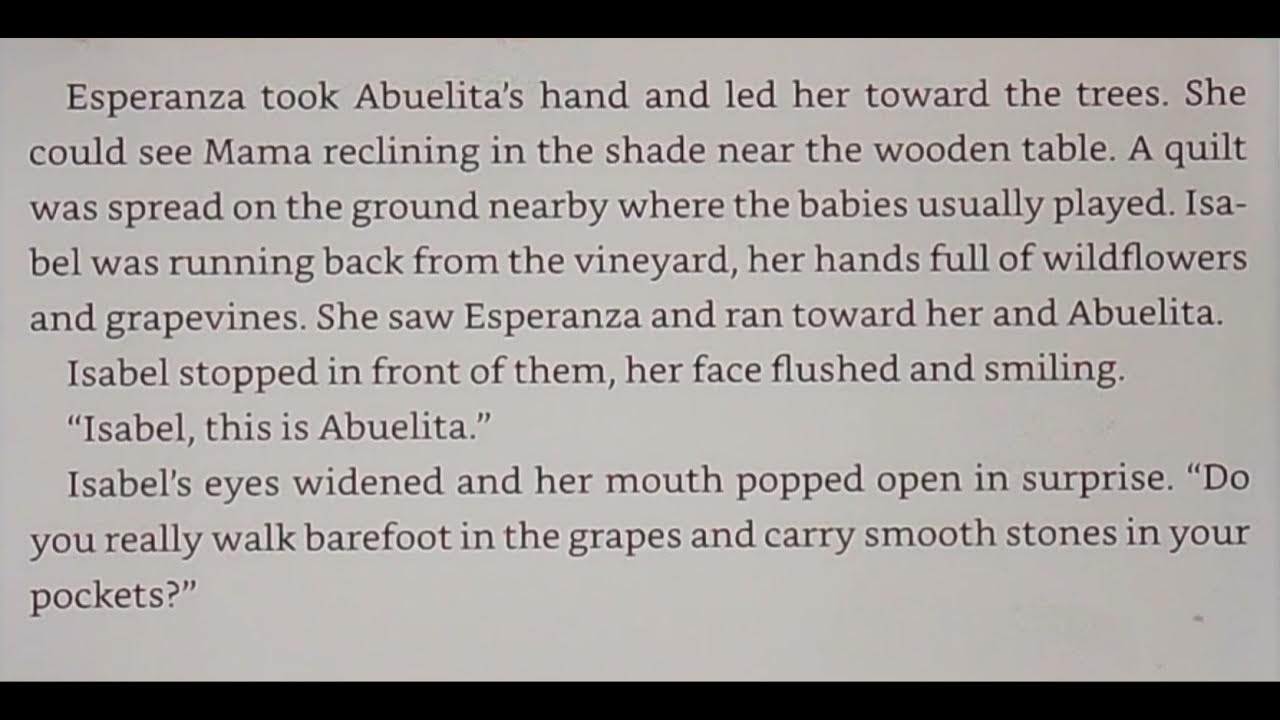 Esperanza Rising Las Uvas Grapes - YouTube