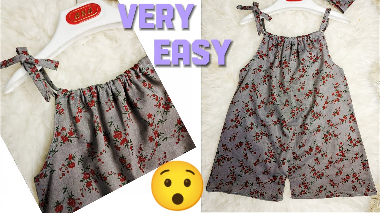 Baby Girl Simple And Easy Romper Tutorial | Babygirl Romper For Summer ...