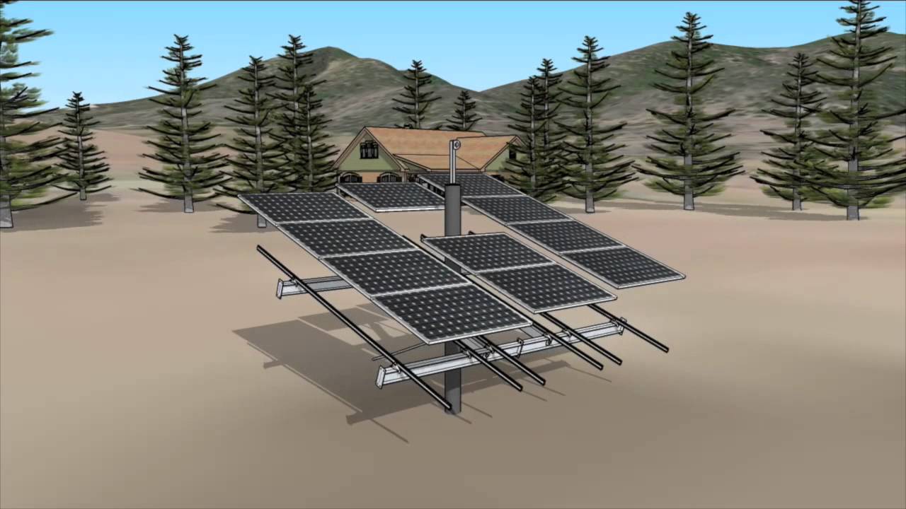Mt Solar Pole Mount - YouTube