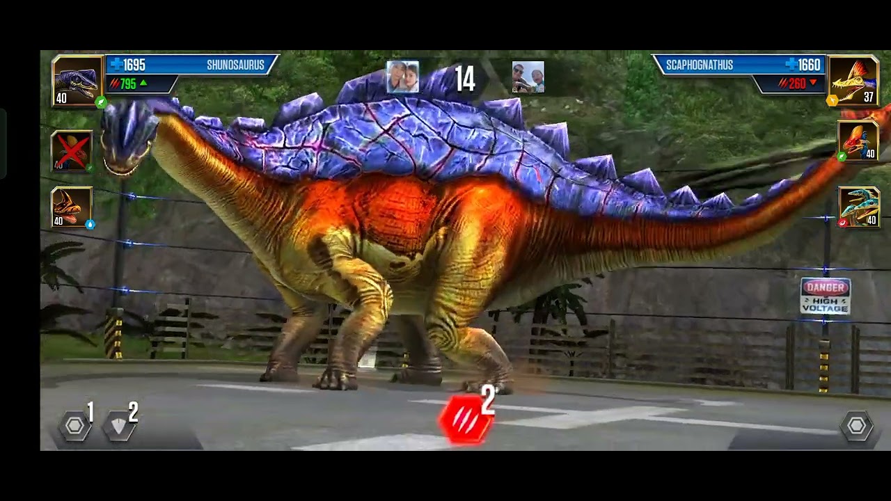 Dinosaurus max level 40 batte / Jurassic world the game #1570 - YouTube