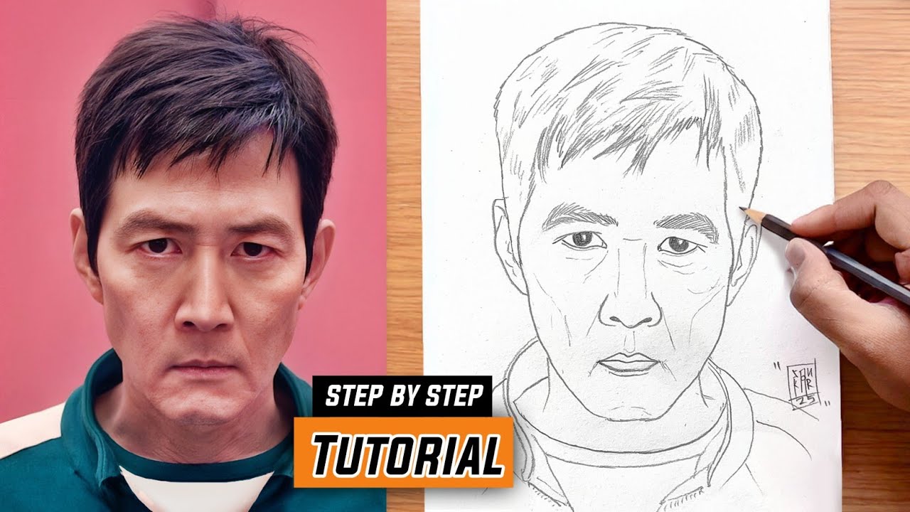 Draw With Me || Squid Game Drawing Step By Step || Squid Game 2 Drawing ...