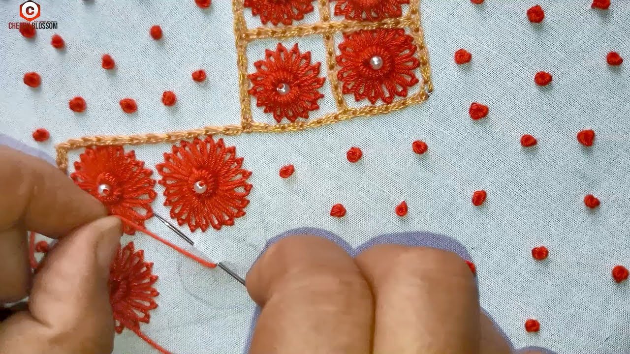 Hand Embroidery Neck design for dress | Kameez - YouTube