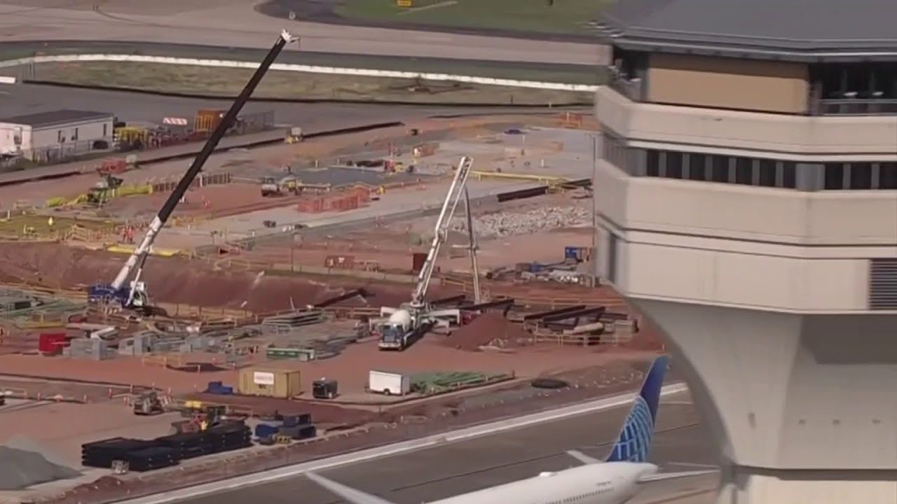 Dulles begins construction on new concourse | NBC4 Washington - YouTube