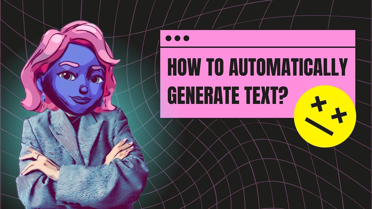 How to autogenerate text? - YouTube