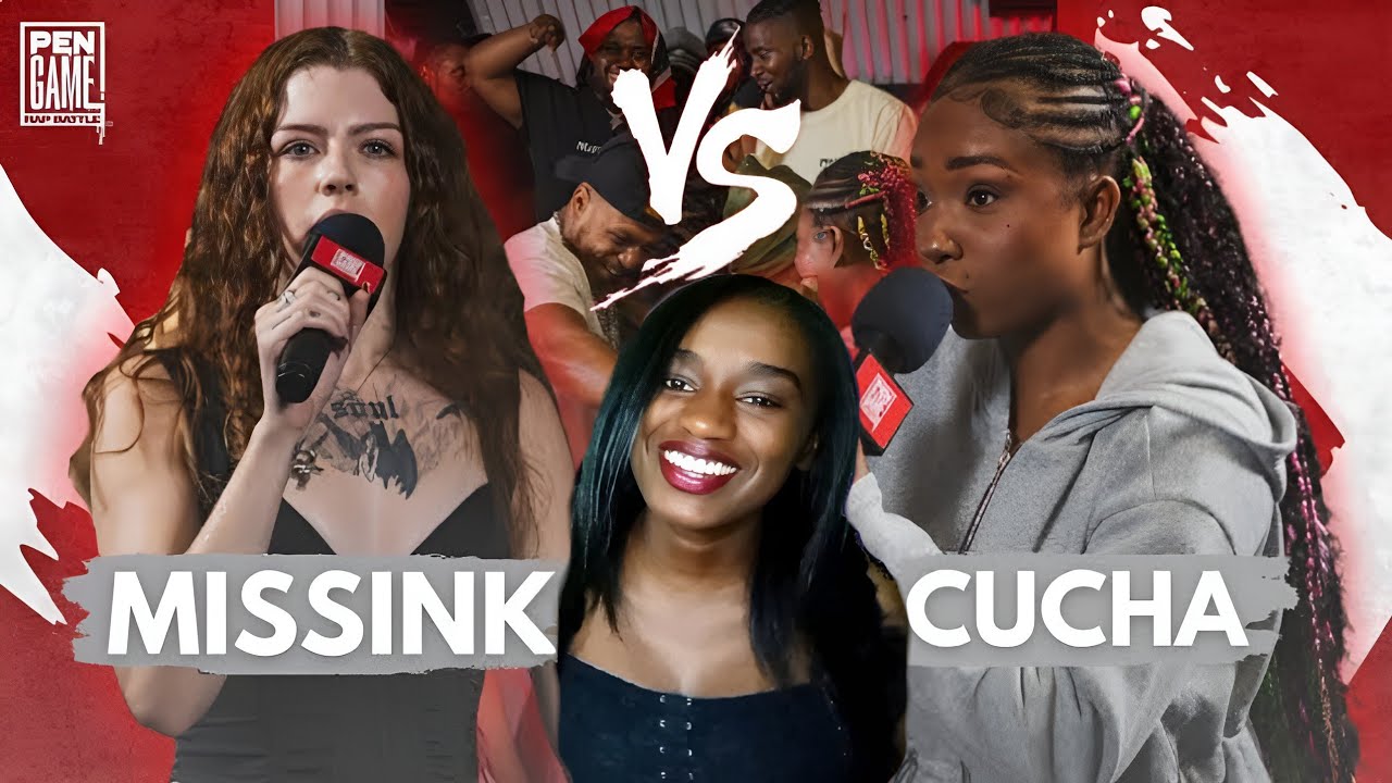 MissInk VS Cucha | PenGame Rap Battle Reaction - YouTube
